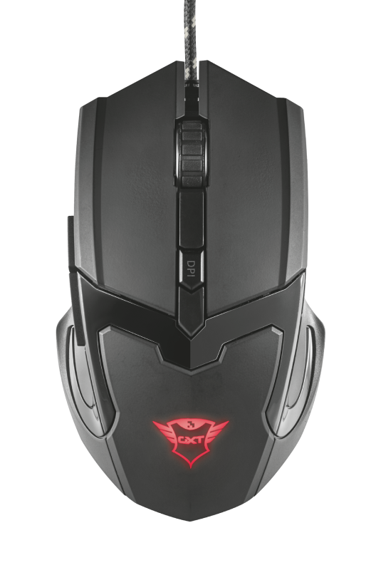 Mouse Gamer Led Multicolorido Gxt 101 Gav Trust 4800dpi Com 6 Botões ...