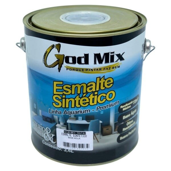 Tinta Esmalte Sintético Acrílico à Base d'água Linha Aquarium God Mix 3 ...