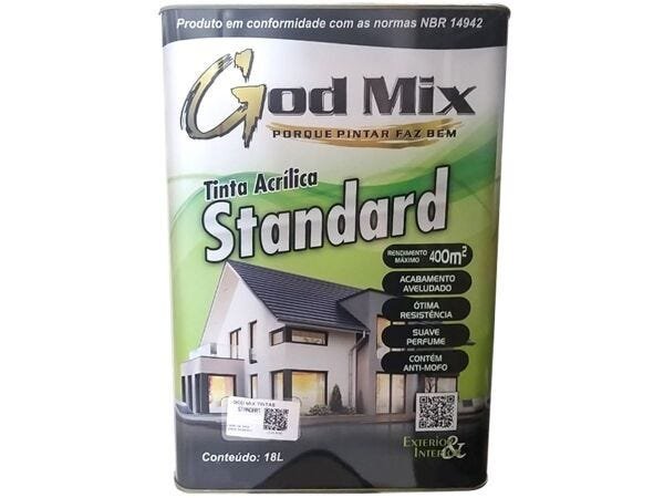 Tinta Acrílica Standard God Mix 18L Cores Diversas - Girassol ...