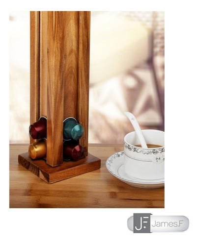 Suporte Giratório Para Capsulas Nespresso James. F Em Acácia ...
