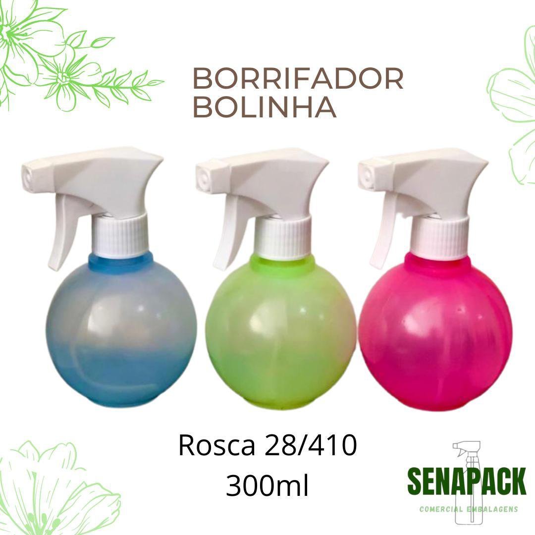 Borrifador 300Ml Bolinha Azul Com Gatilho Branco - Kit Com 30 | MadeiraMadeira