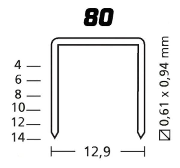 Kit Rocama 2 Caixas 2496 Pinos F12 E 6000 Grampos 80/06 | MadeiraMadeira