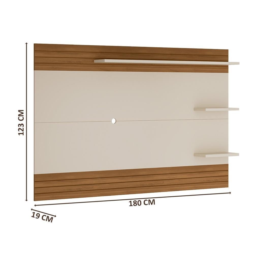 Painel Tv 72 Polegadas Off White Freijó Germai | MadeiraMadeira
