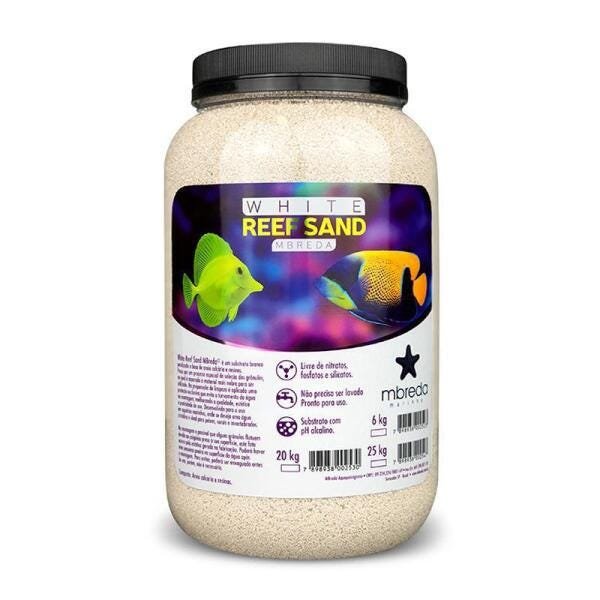 Areia White Reef Sand Marinho 6Kg | MadeiraMadeira