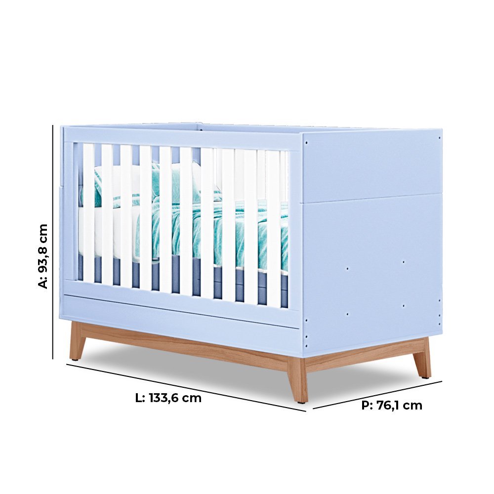 Berco Americano 2 Em 1 Lucca Tuboarte 100% em MDF | MadeiraMadeira