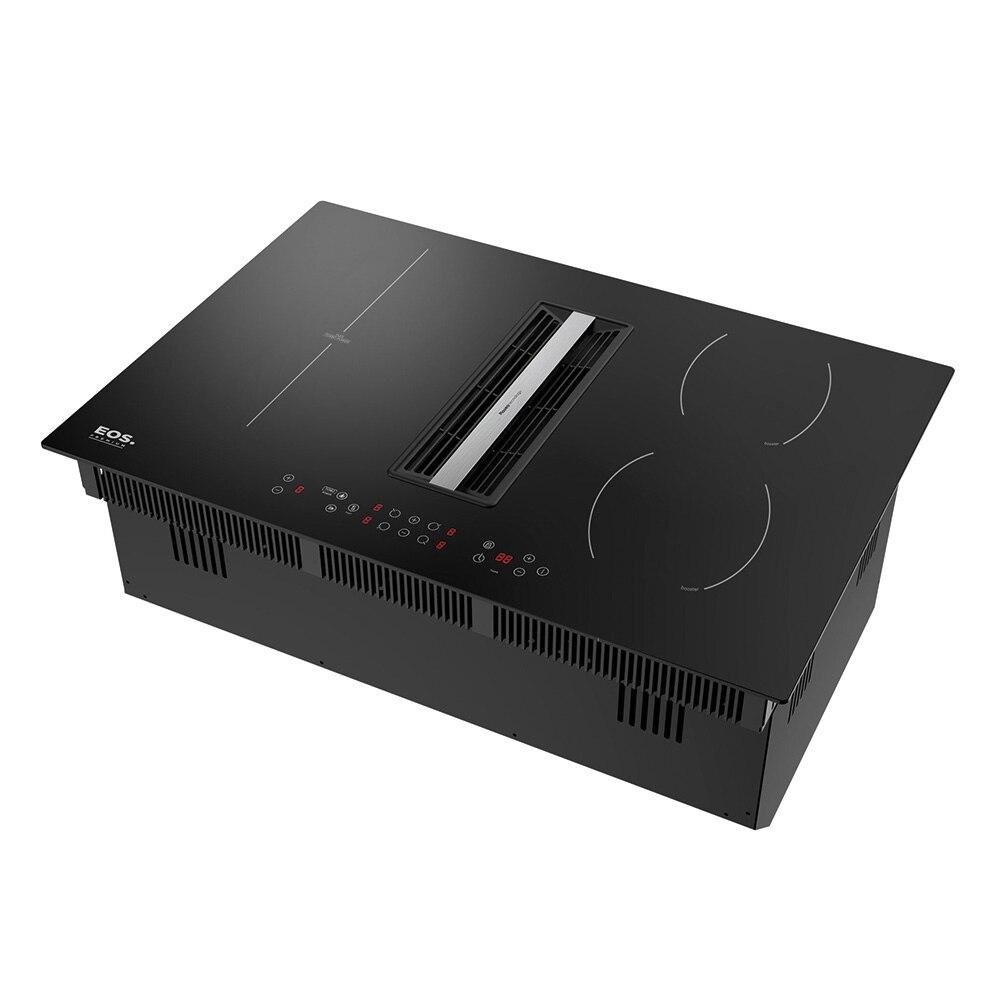 Cooktop de Indução 4 Bocas Eos Premium com Coifa Embutida e Ions de ...