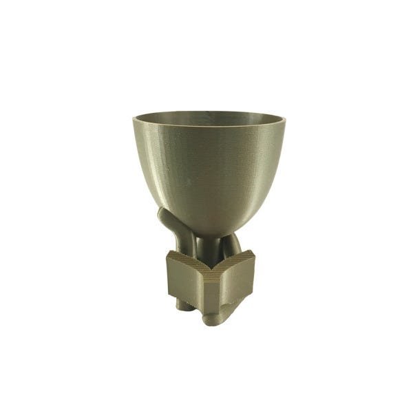 Lendo Livro Deitado - Vaso Cactos ou Suculentas:Dourado | MadeiraMadeira