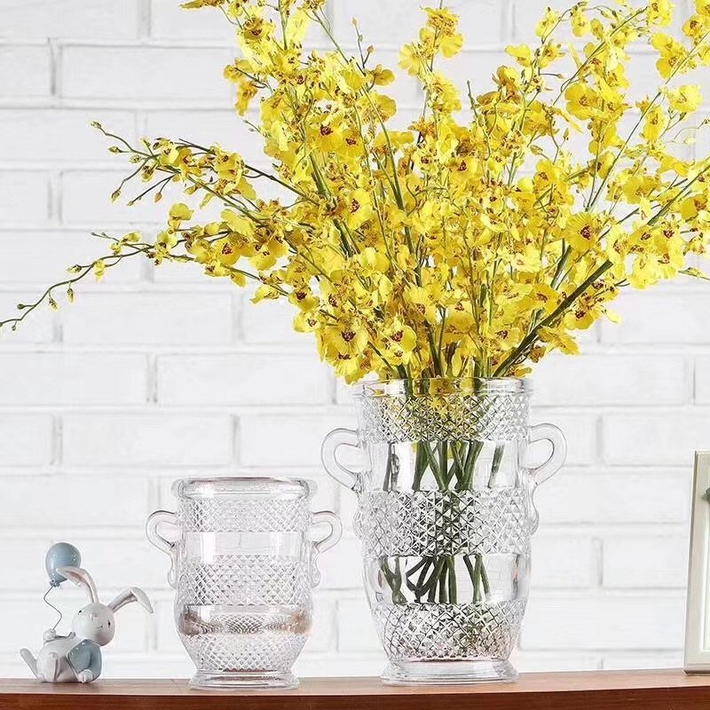 Vaso de Vidro Cristal com Alça Band G 28cm 1059 Lylhome | MadeiraMadeira