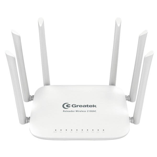 Roteador Wi-fi Greatek 2100mbps Porta Gigabit Com 6 Antenas ...