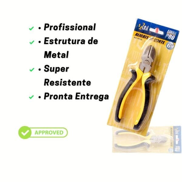 alicate de corte 6 polegadas ferramenta manual eletricista | MadeiraMadeira