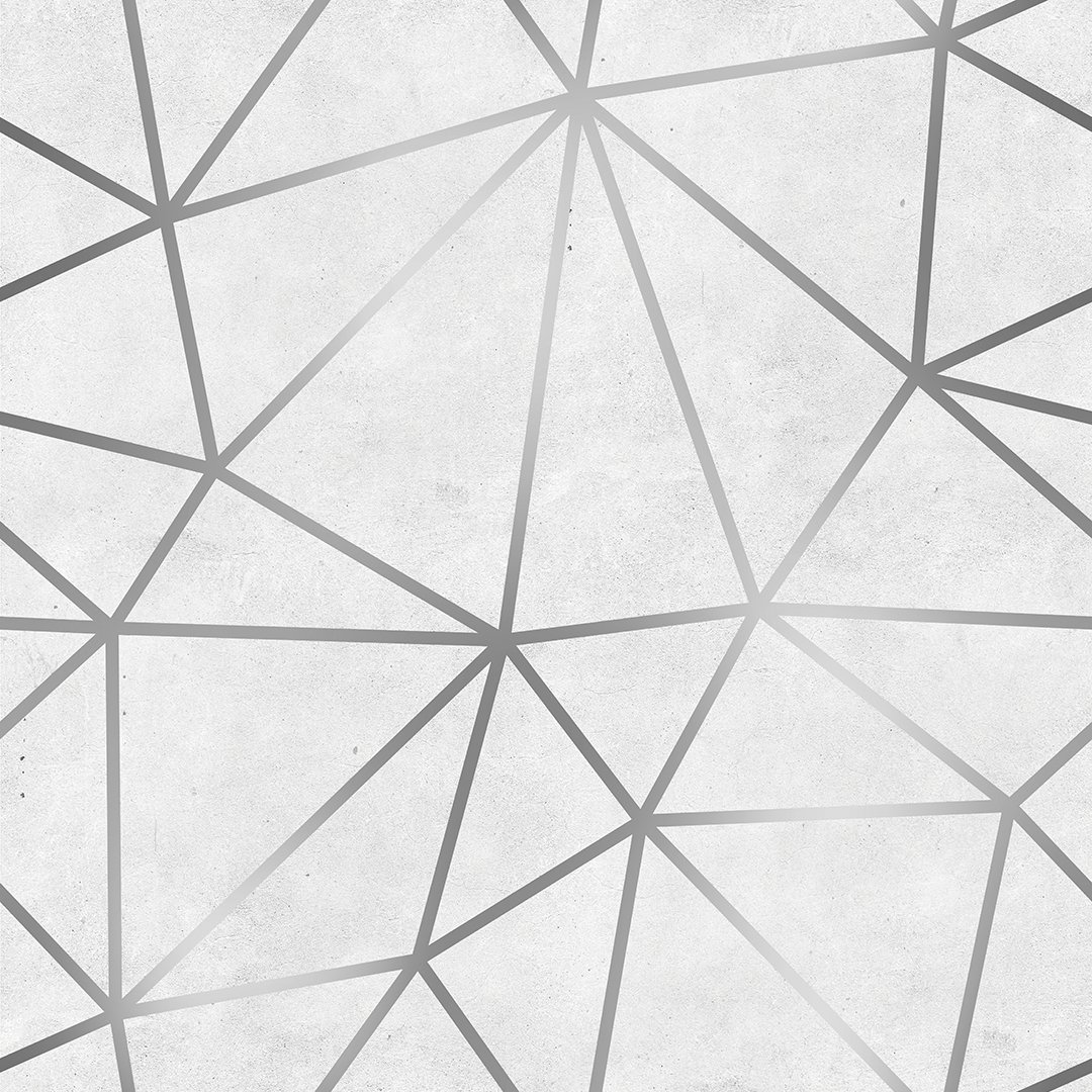 Papel de Parede Marmorizado Cinza Prateado Vinilico 12m | MadeiraMadeira