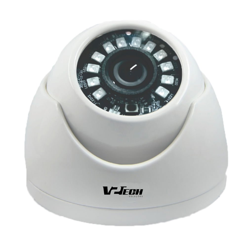 Micro dome Veicular metal V2Tech VTV ML12 AHD 960P, IR 15 metros, Lente ...