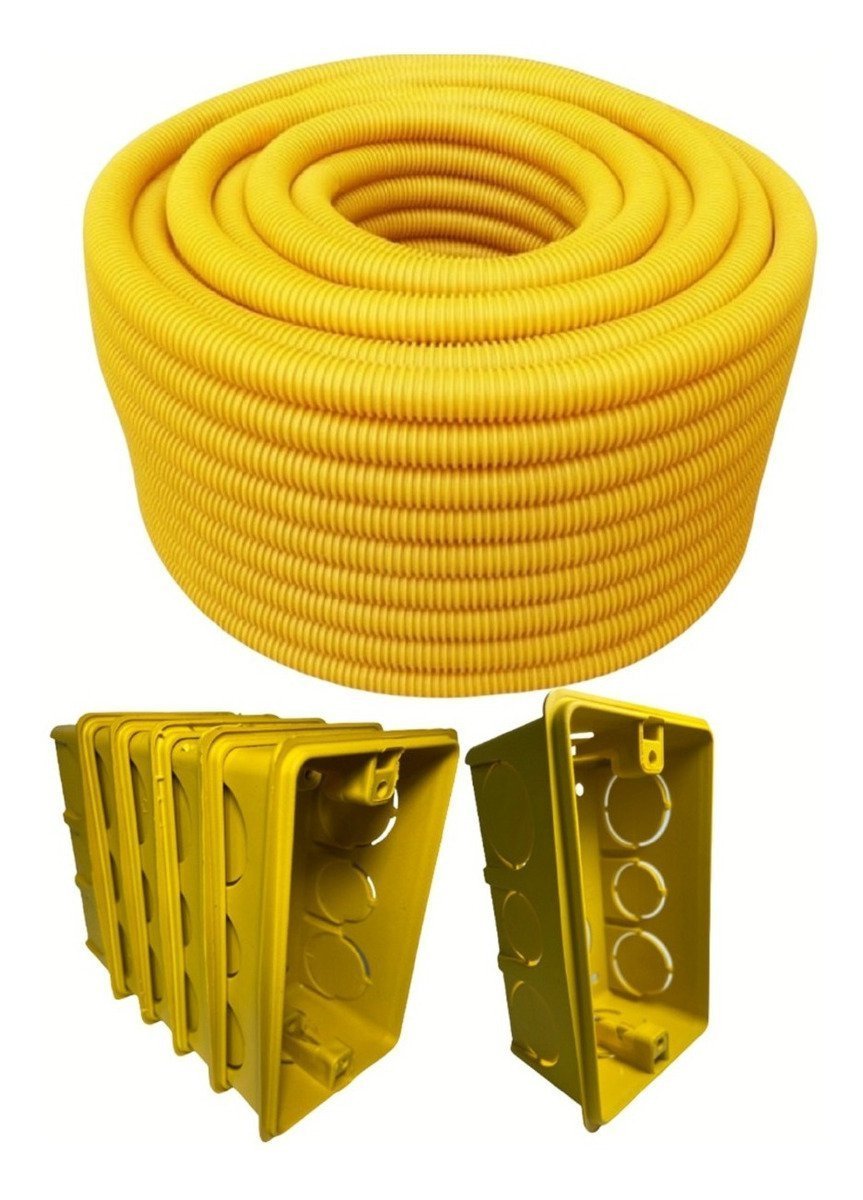 Kit Conduite Eletroduto20m 50 Metros +10 Caixa De Luz 4x2 | MadeiraMadeira