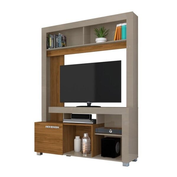 Estante Para TV 42 Polegadas Flavia Fendi Naturale Madetec | MadeiraMadeira