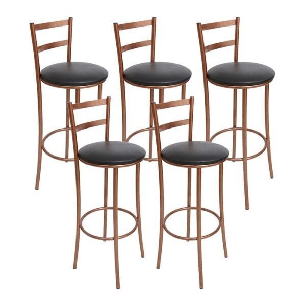 Kit 05 Banquetas Alta Bento Cobre BQ12 Corano Preto HKS Milani Store ...