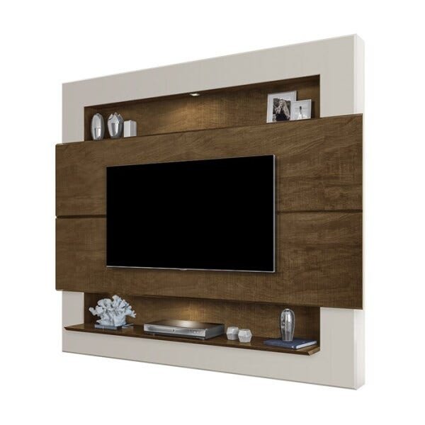 Painel Bancada para TV 57 Polegadas Riviera Malbec Off White Lpa Milani ...