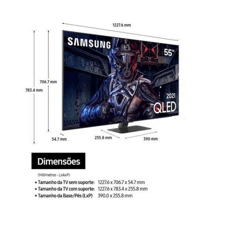 Smart TV 55 Polegadas Qled 4K Uhd Tizen Qn55Q80Aagxzd Samsung ...