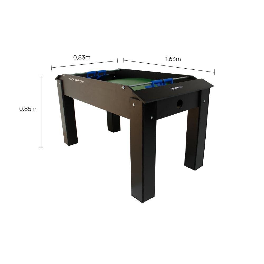 Mesa de Tamancobol Mdf Ébano + Kit 3 Bolas | MadeiraMadeira