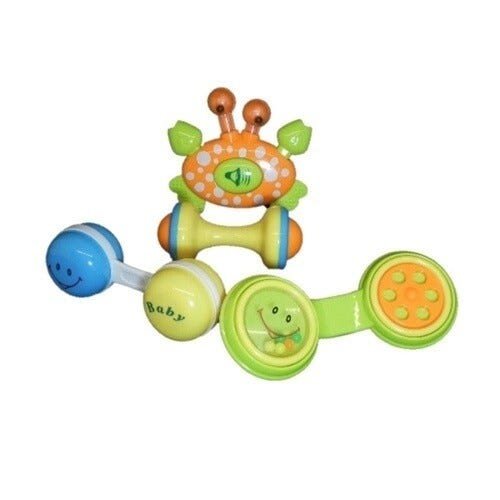 Kit 4 Chocalhos Infantil - Baby Toys Set | MadeiraMadeira