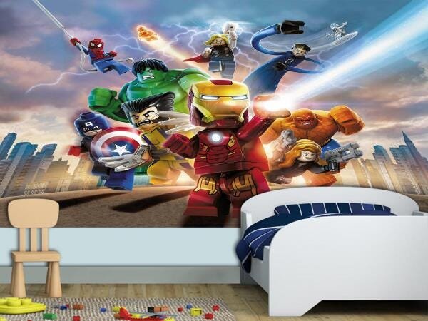 Papel De Parede Infantil Legos 0014 (3.0M X 2.0M) | MadeiraMadeira