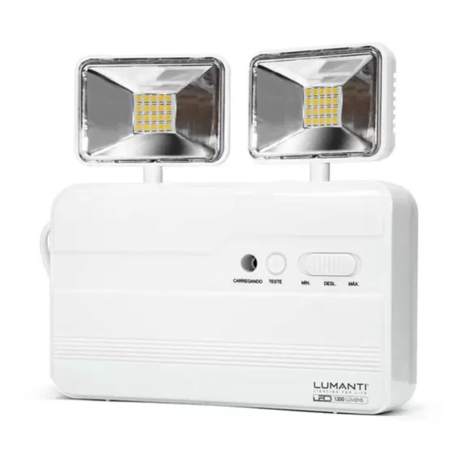 Bloco Autônomo de Emergência 8w 1200 Lumens | MadeiraMadeira
