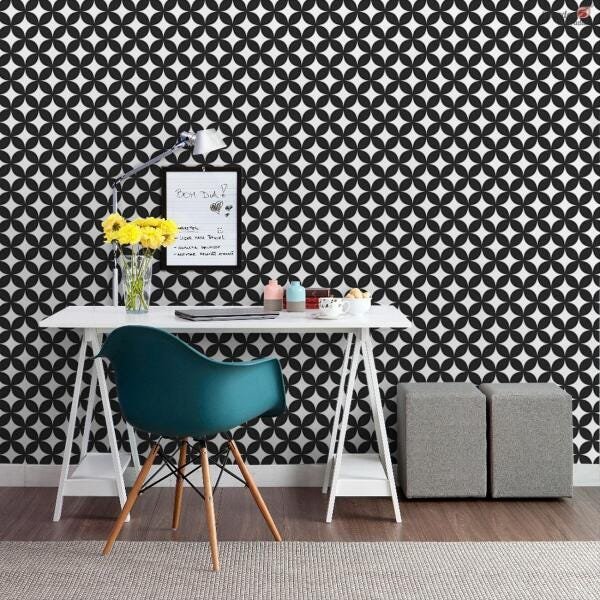 Papel De Parede Adesivo Geométrico 0077 - 2,50M X 58Cm | MadeiraMadeira