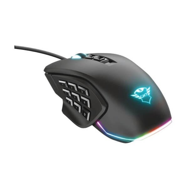 Mouse Gamer Trust RGB 10.000DPI GXT 970 Morfix Sensor Pixart 14 botões ...