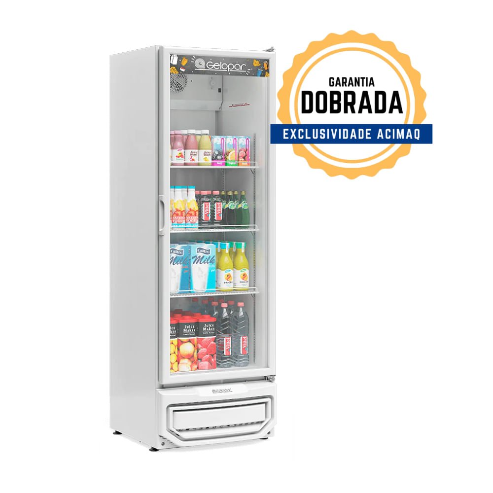 Refrigerador Expositor Vertical Gptu-50 Branco 445 Litros Porta Vidro ...