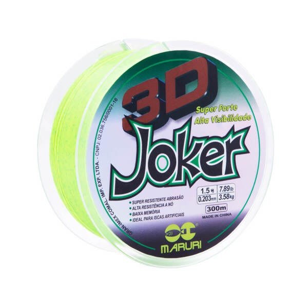 Linha Monofilamento Maruri Joker 3D 300m - 37lb | MadeiraMadeira