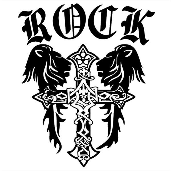 Adesivo de Parede 115x97cm - Rock Cruz Música | MadeiraMadeira