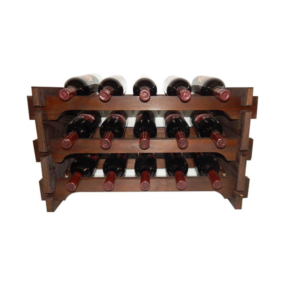 Adega Vinho Madeira 15 Garrafas Imbuia C05 | MadeiraMadeira