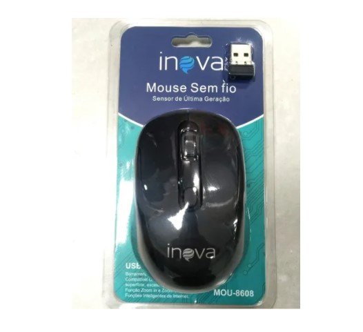 Mouse Óptico Sem Fio Inova | MadeiraMadeira