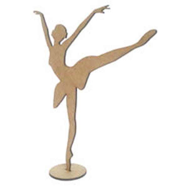 Kit com 6 Bailarinas Mdf de Mesa Tam: 23x26cm Cod:Kblrn003 | MadeiraMadeira