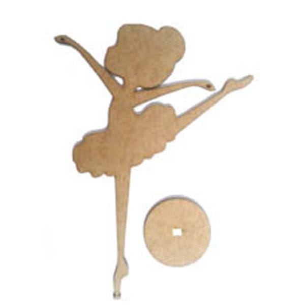 Kit com 6 Bailarinas Mdf de Mesa Tam: 15x20cm Cod:Kblrn006 | MadeiraMadeira
