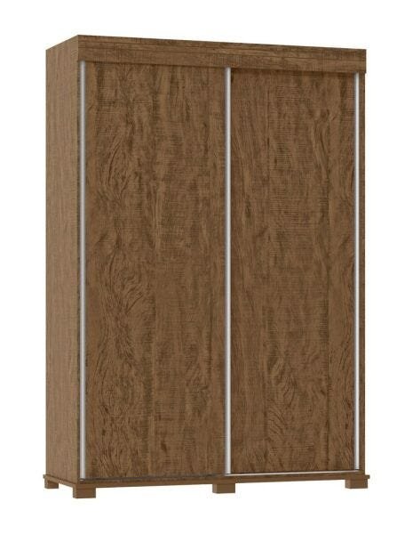 Guarda-Roupa 2 Portas de Correr Mustang Castanho - Fênix | MadeiraMadeira