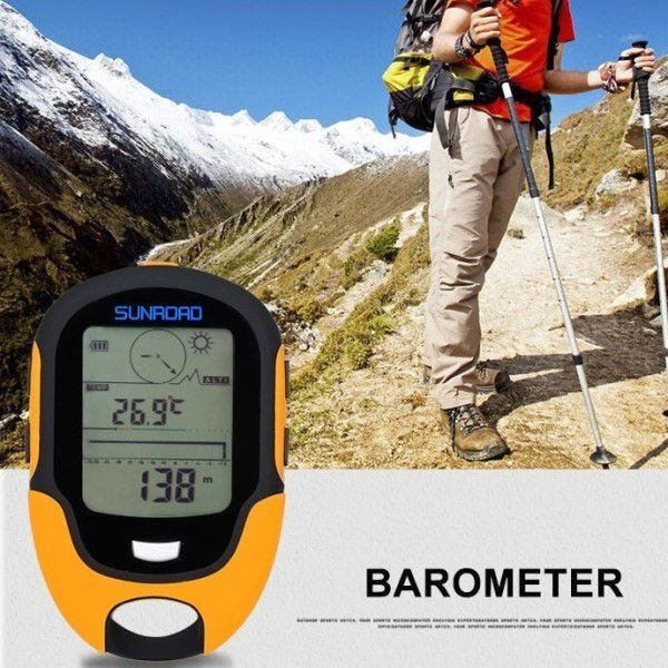 Medidor de Precisão Multifuncional Profissional Sunroad FR500 Altímetro ...