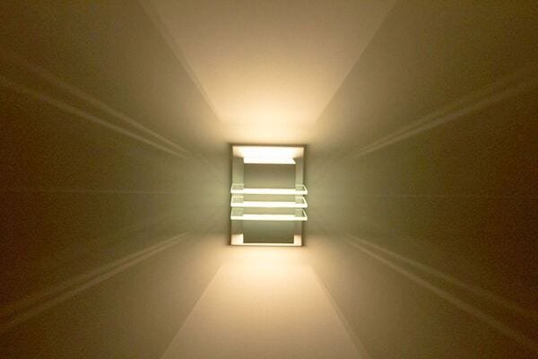 Kit Arandela De Efeito Com Lâmpada Led Hall de Entrada Fachada Sacada ...