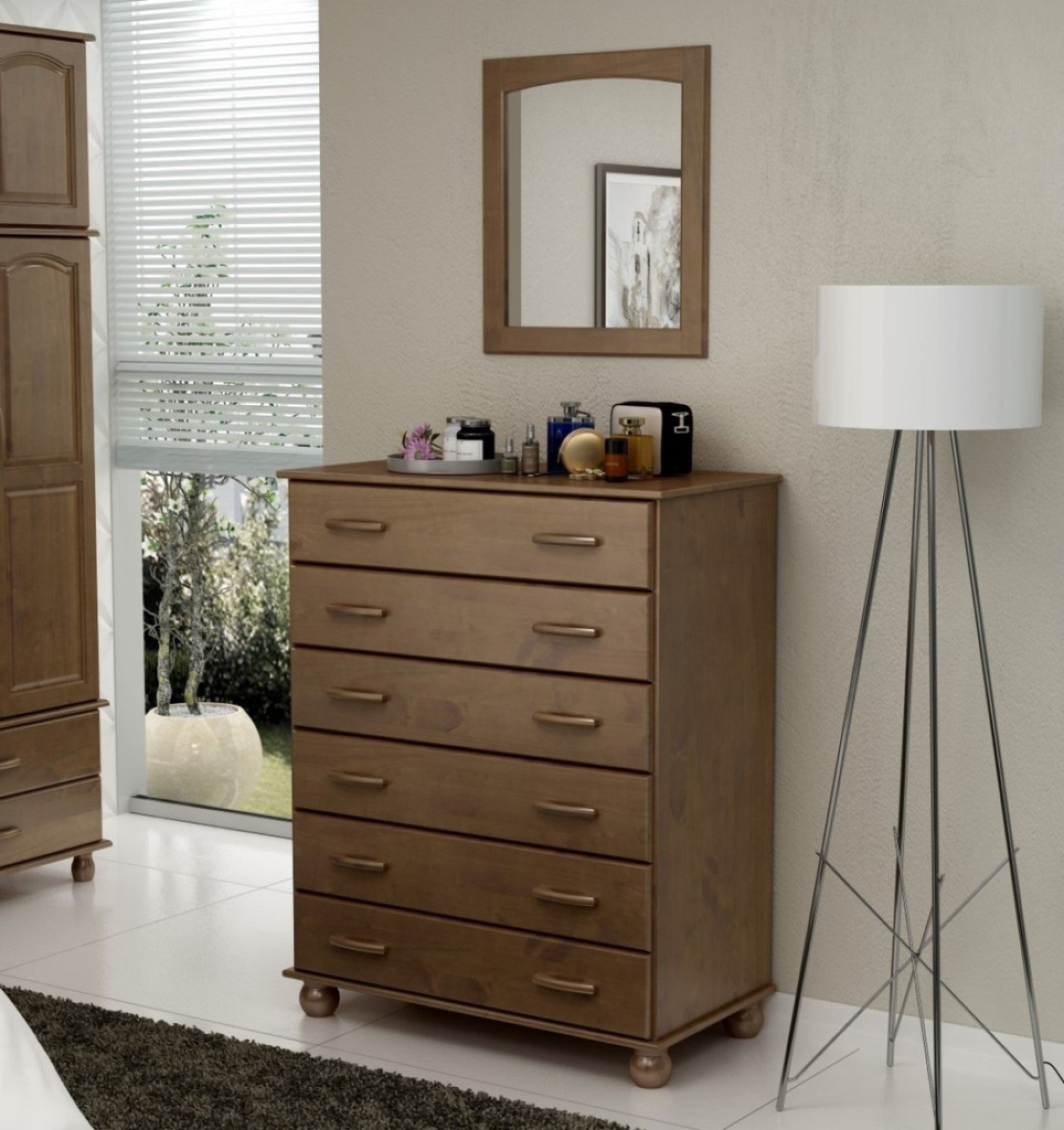 Cômoda 06 Gavetas Imbuia Madeira Maciça Móveis Adenau Frankfurt ...