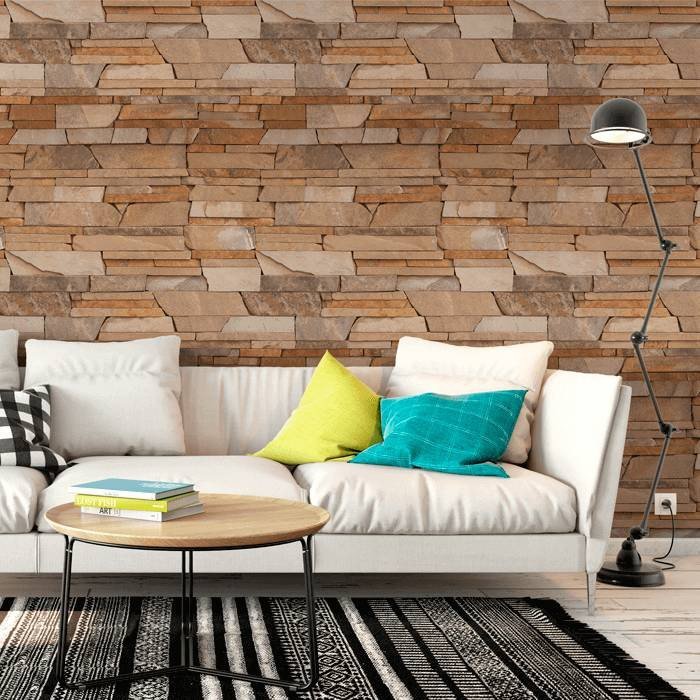 Papel de Parede Pedra N4660 - 10m | MadeiraMadeira