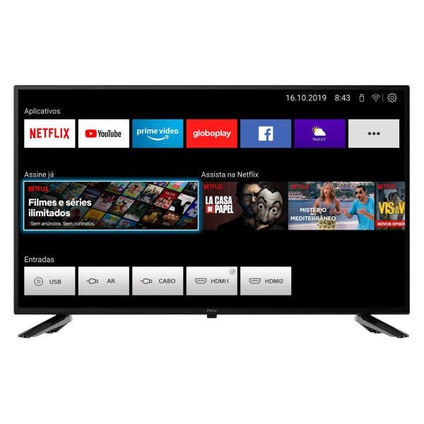 Fast Smart TV Philco 43 Polegadas PTV43E10N5Sf Fhd D-Led Preto Bivolt Bivolt | MadeiraMadeira