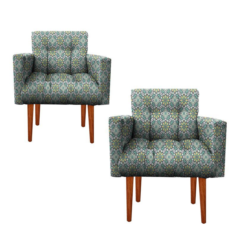 Kit Poltrona Sala De Estar Escritório Alexia A4- Moveis Aguias ...