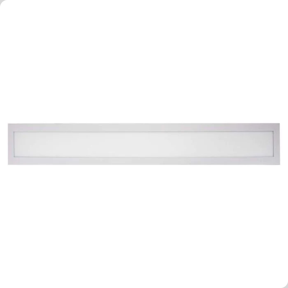 Plafon Luminária Led Retangular 124x15cm Embutir 36w 3000k | MadeiraMadeira