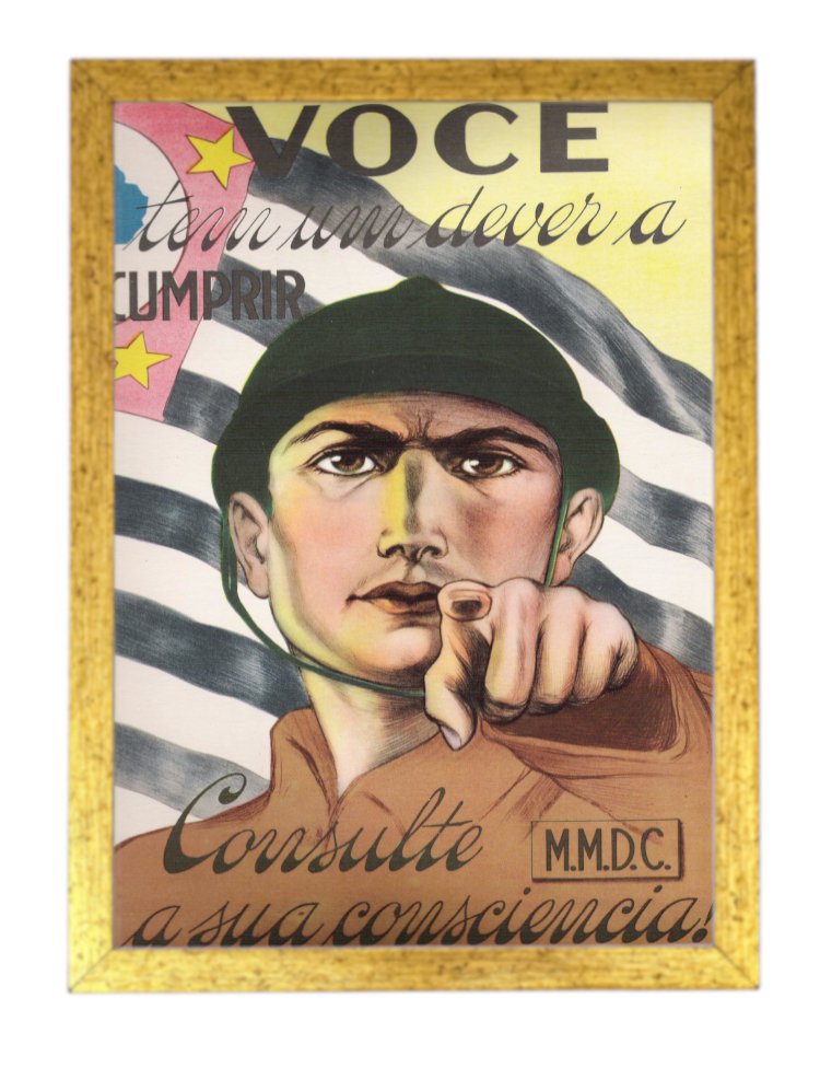 Quadro poster são paulo MMDC constitucionalista drd1150 | MadeiraMadeira