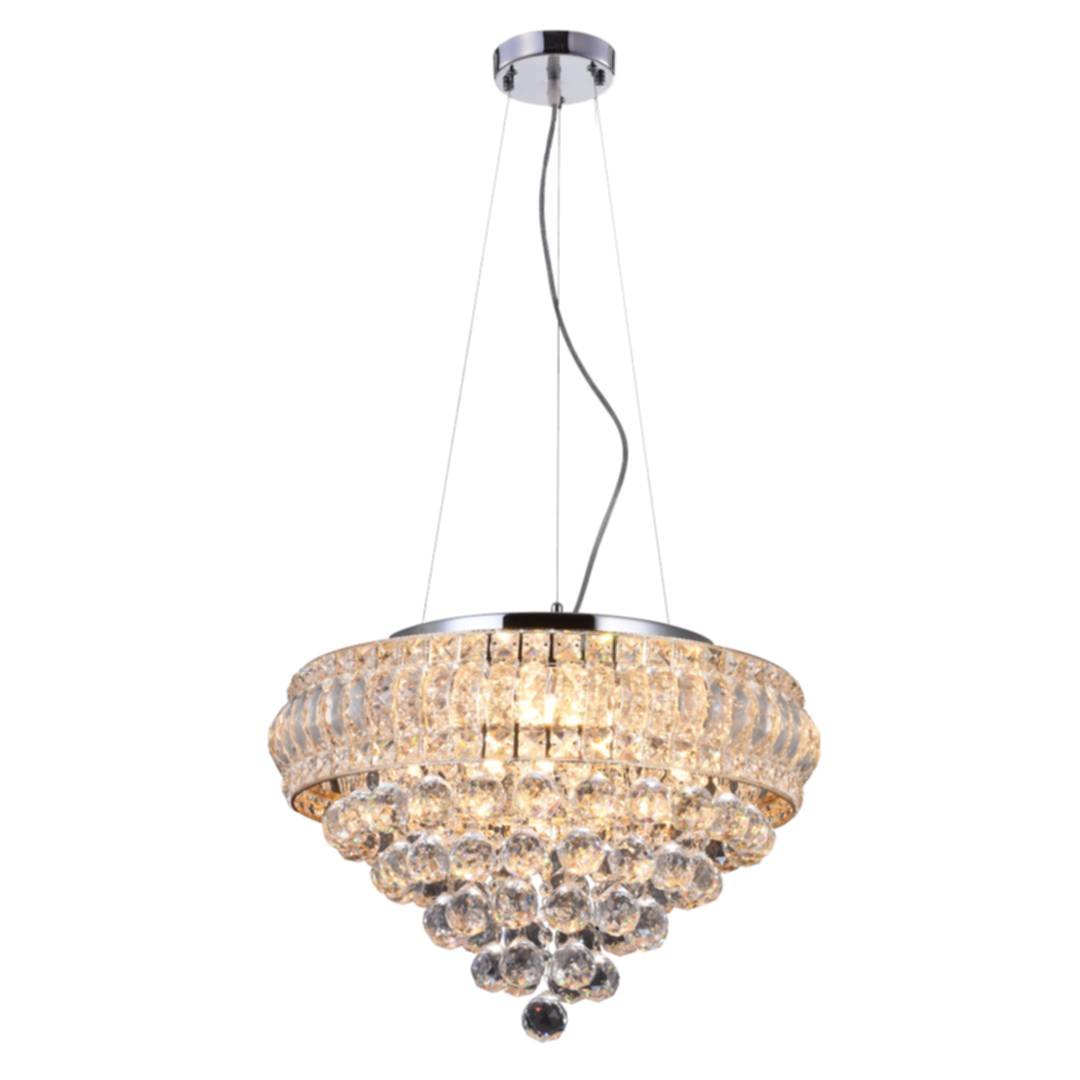 Lustre Pendente Lumier Oxford 40cm Transparente LO14013-TR LUMIER ...