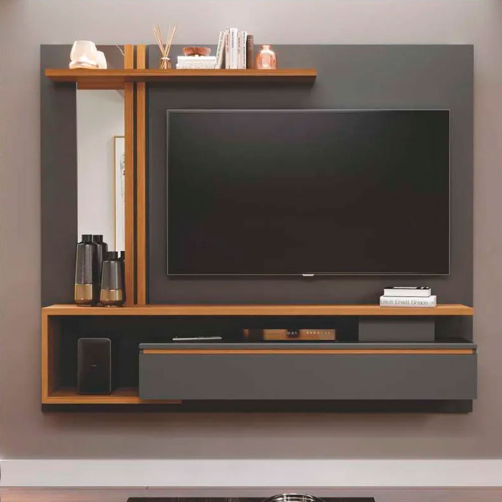 Painel para TV até 60 Polegadas 1 Porta 100% MDF Treviso Permóbili ...