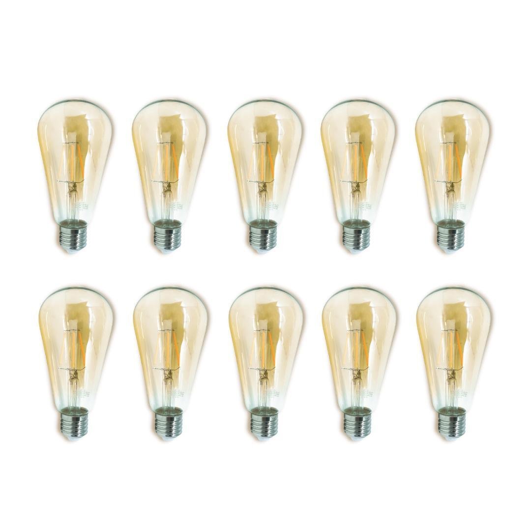 Kit Com 10 Lâmpadas De Led 4W 2400K Gold | MadeiraMadeira