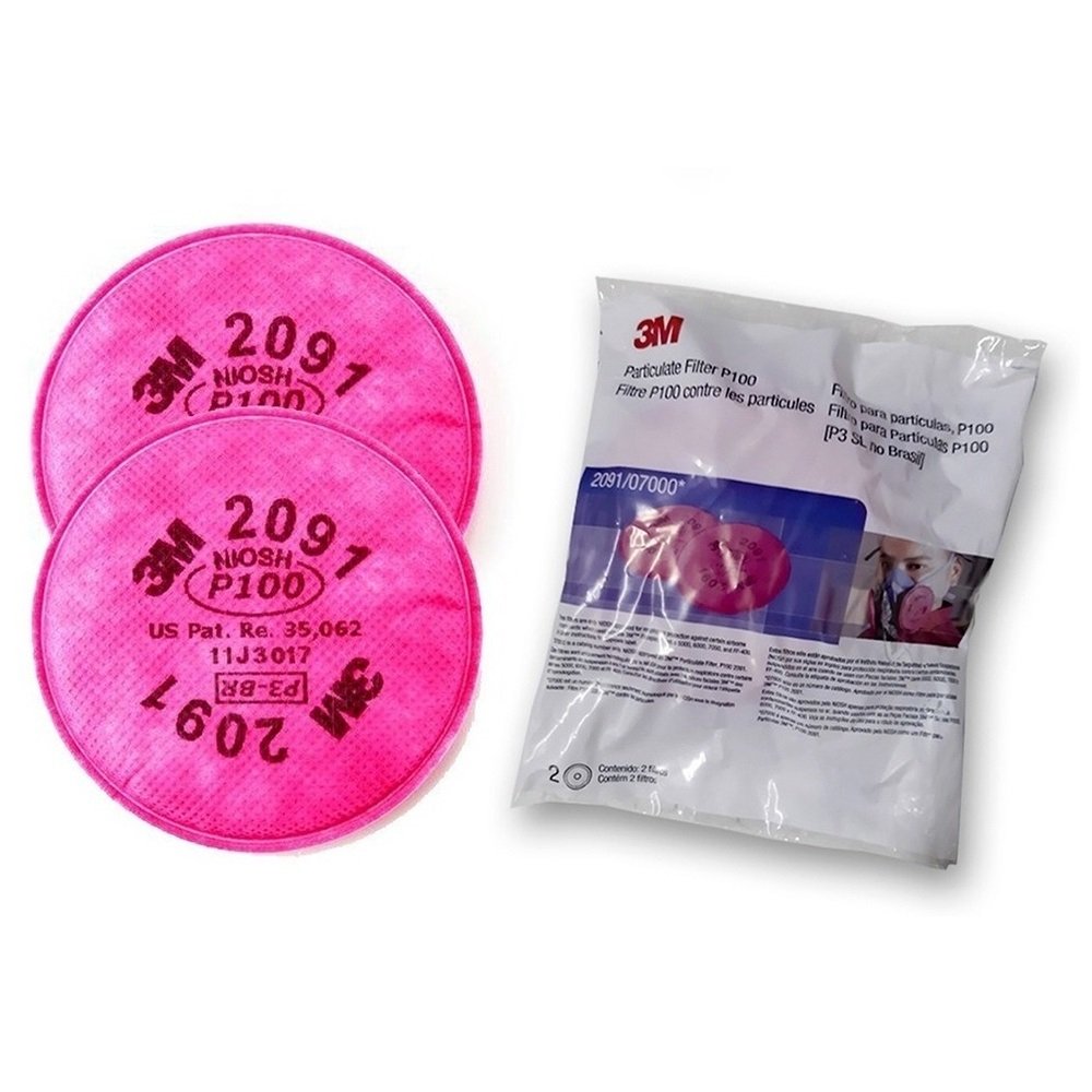 6 Filtros Filtro 2091 3m P3 P100 Para Partículas 3 Pares | MadeiraMadeira