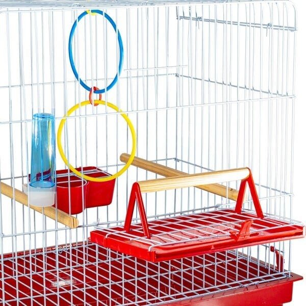 Gaiola para Calopsita Confort Vermelha | MadeiraMadeira