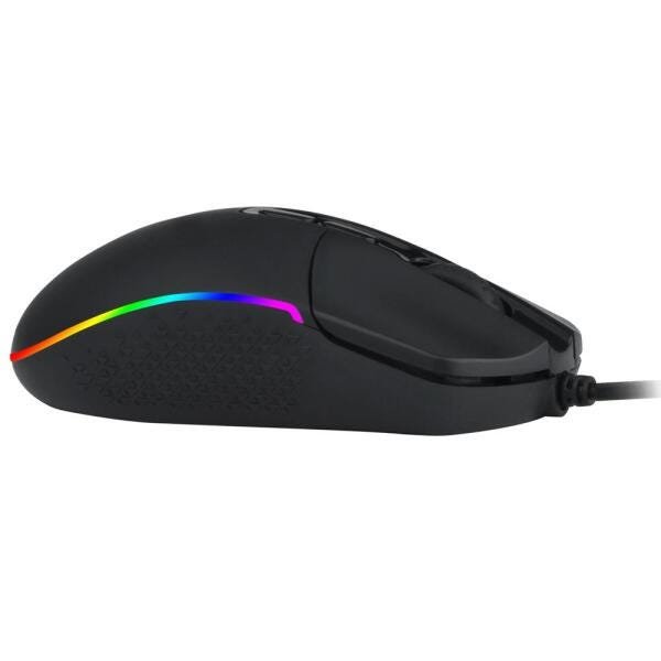 Mouse Gamer Redragon Invader 10000dpi 7 Botões RGB Preto - M719 ...