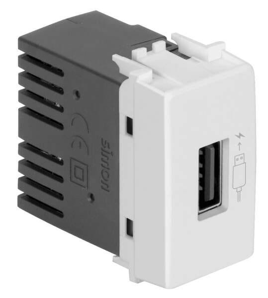 MÓDULO DE TOMADA USB 2.1A BIVOLT LINHA S19 S20 BRANCO | MadeiraMadeira